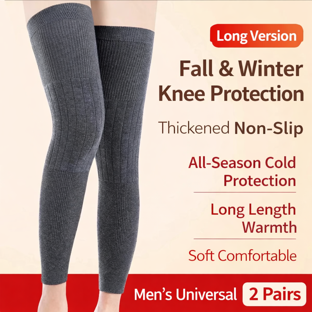 Winter Thermal Knee Warmers Long Leg Sleeves for Pain Relief – Source ...